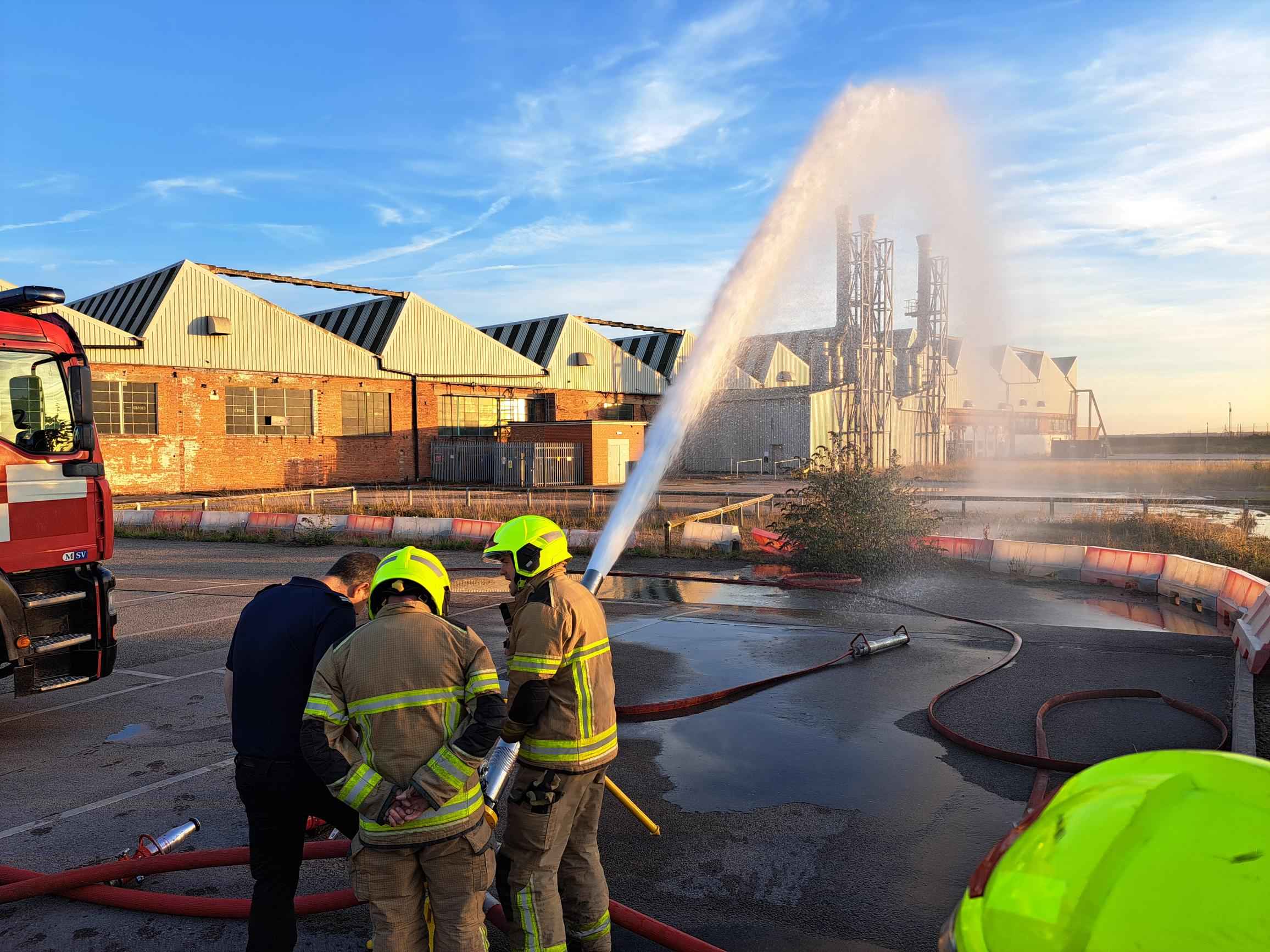 Humberside Fire Brigade Training at the HEP - Humber Enterprise Park